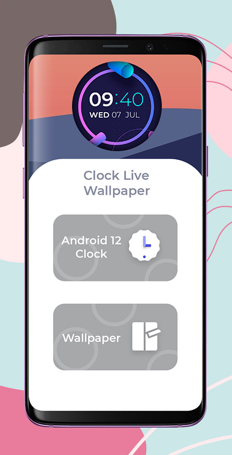 Android 12 Analog and Digital Clock Live Wallpaper - Android 12 Clock Widgets - Admob Ads by ...